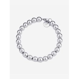 Classyandfabulous Jewelry Armband 'Kugelarmband 8mm 14k Gold filled/ 14k Ros&eacute;gold filled/ 925 Sterling Silber' Damen Gr&ouml;&szlig;e 18 cm silber
