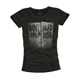 Makaya Shirt 'Don ́t open dead' Damen Gr&ouml;&szlig;e M schwarz