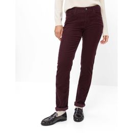 Brax Damen Cordhose Style CAROLA BLACKBERRY VIOLET, dunkles lila, Gr. 42