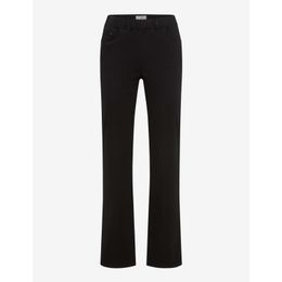 Raphaela by Brax Damen Schlupfhose Style LAVINA STRAIGHT BLACK, schwarz, Gr. 48K
