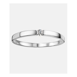 Diamant L'&eacute;ternel Ring aus 375 Wei&szlig;gold mit 0.05 Karat Diamant | Gr.: 56