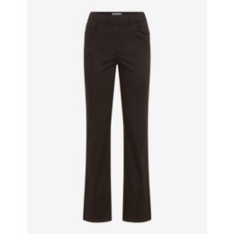 Raphaela by Brax Damen Schlupfhose Style LAVINA STRAIGHT DARK CHOCOLATE, dunkelbraun, Gr. 42K