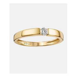 Diamant L'&eacute;ternel Ring aus 375 Gelbgold mit 0.1 Karat Diamant | Gr.: 52