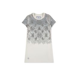 Philipp Plein Kleid M&auml;dchen Gr&ouml;&szlig;e 128 creme / gold / silber
