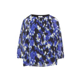 s.Oliver BLACK LABEL Blouse female size XXXL mottled blue / mottled black