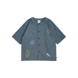 M&uuml;sli Hemd Jungen Gr&ouml;&szlig;e 86 hellblau / dunkelblau / orange / wei&szlig;