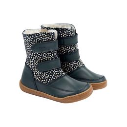 POM POM Leder-Barfu&szlig;schuhe in Dunkelblau - 50% | Gr&ouml;&szlig;e 28 | Kinderstiefel