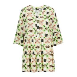 Ulla Popken Blusenkleid Damen Gr&ouml;&szlig;e 50/52 limette / mischfarben Sommerkleid