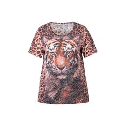 Angel of Style Shirt Damen Gr&ouml;&szlig;e 10XL hellbraun / orange / schwarz