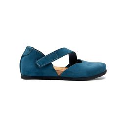 Comfortfusse Leder-Ballerinas in Dunkelblau - 64% | Gr&ouml;&szlig;e 37 | Damen-ballerinas