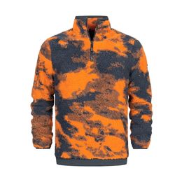 INDICODE Jeans Pullover 'Sofiane' Herren Gr&ouml;&szlig;e XL blau / orange