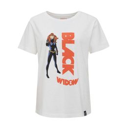 Recovered T-Shirt 'Black Widow Graphic' Damen Gr&ouml;&szlig;e M ecru