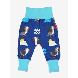 Toby tiger Hose 'Papageientaucher-Druck' Jungen Gr&ouml;&szlig;e 86 blau