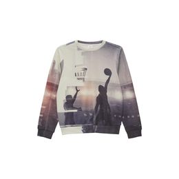 s.Oliver Sweatshirt Jungen Gr&ouml;&szlig;e 140/146 ecru / rauchblau / hellorange / schwarz