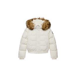 Superdry & Co Jacke 'Everest' Damen Gr&ouml;&szlig;e XL braunmeliert / wei&szlig;