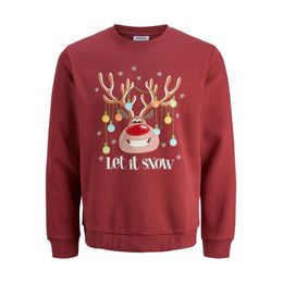 Jack & Jones Jack & Jones Sweatshirt 'X-Mas' Herren Gr&ouml;&szlig;e L hellbraun / hellgr&uuml;n / pastellrot / wei&szlig;