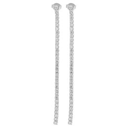 Akzent Ohrringe '"Alwina" aus 925 Sterlingsilber, rhodiniert, langlebig' Damen Gr&ouml;&szlig;e One Size silber