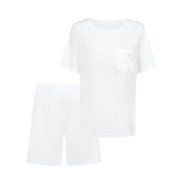 Mey Pyjama 'Malea' Damen Gr&ouml;&szlig;e XL wei&szlig; Sommerkleid