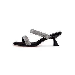 CESARE GASPARI Sandals female size 36 Black / Silver