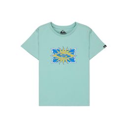 Quiksilver T-Shirt 'Ev Starfish Stamp ' Jungen Gr&ouml;&szlig;e 110 hellblau / dunkelblau / gelb