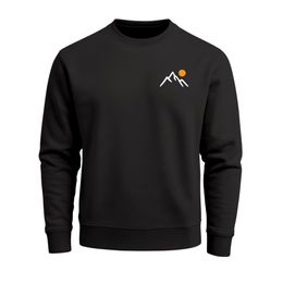 Neverless Sweatshirt 'Mountain Sun' Herren Gr&ouml;&szlig;e XL schwarz