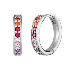 Engelsrufer Ohrringe Damen Gr&ouml;&szlig;e 13 orange / rosa / kirschrot / silber