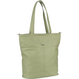 Zwei Shopper 'Mademoiselle' Damen Gr&ouml;&szlig;e One Size dunkelgrau / hellgr&uuml;n