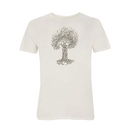 Life-Tree Shirt 'Organic Fairwear Treehugger' male size S natural white