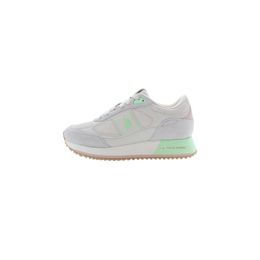 U.S. Polo Assn. Sneaker 'Sacha' Damen Gr&ouml;&szlig;e 42 hellgrau / mint / pastelllila / ros&eacute; Sommerschuhe