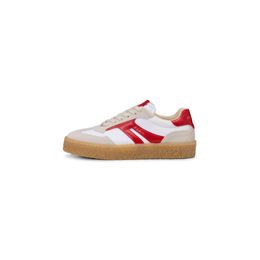 Marc O'polo Sneaker 'Cortney' Damen Gr&ouml;&szlig;e 41 feuerrot / wei&szlig; / offwhite Sommerschuhe