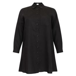 Yoek Bluse 'Linen' Damen Gr&ouml;&szlig;e XXXL schwarz