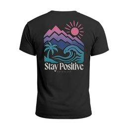 Neverless Shirt 'Mountain Sun' Herren Gr&ouml;&szlig;e XS schwarz