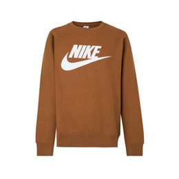 Nike Sportswear Sweatshirt 'CLUB' Herren Gr&ouml;&szlig;e XS braun / wei&szlig;