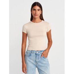 Dilvin Shirt 'T-Shirts' female size S Cream