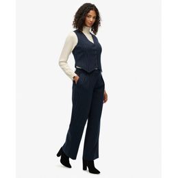 Superdry & Co Hose Damen Gr&ouml;&szlig;e 36 dunkelblau / wei&szlig;