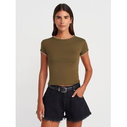 Dilvin Shirt 'T-Shirts' female size S Khaki