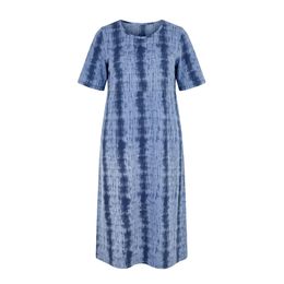 Ulla Popken Kleid Damen Gr&ouml;&szlig;e 50/52 blau / dunkelblau Sommerkleid