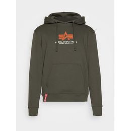 Alpha Industries Sweatshirt 'Basic Rubber' Herren Gr&ouml;&szlig;e M oliv
