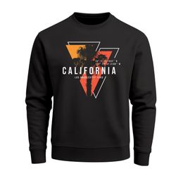 Neverless Sweatshirt 'California geometric' Herren Gr&ouml;&szlig;e XS schwarz