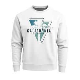 Neverless Sweatshirt 'California geometric' Herren Gr&ouml;&szlig;e XS wei&szlig;