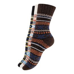 Vincent Creation Socken Damen Gr&ouml;&szlig;e 35/38 navy / orange / schwarz / offwhite