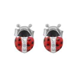 Akzent Jewelry '"Gl&uuml;cksk&auml;fer Coco" aus 925 Sterlingsilber, rhodiniert, langlebig' girl size One size Red