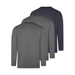 Ragman Shirt 'Basic' Herren Gr&ouml;&szlig;e XL graumeliert