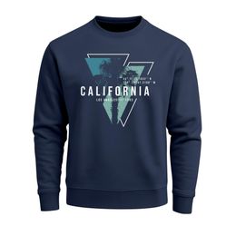 Neverless Sweatshirt 'California geometric' Herren Gr&ouml;&szlig;e M dunkelblau