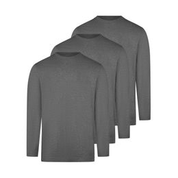 Ragman Shirt 'Basic' Herren Gr&ouml;&szlig;e S dunkelgrau