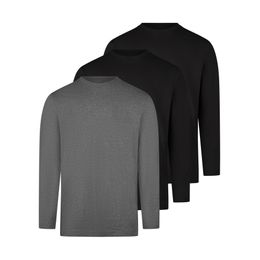 Ragman Shirt 'Basic' Herren Gr&ouml;&szlig;e XXL rauchgrau