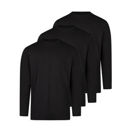 Ragman Shirt 'Basic' Herren Gr&ouml;&szlig;e S schwarz