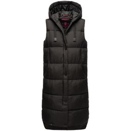 Marikoo Damen Winterweste Sayorii &ndash; lang, warm & mit Kapuze