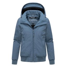 Marikoo Damen Winterjacke Mooni 16 im sportlichen Bomber-Stil mit Kapuze