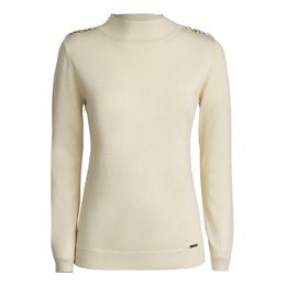 Influencer Pullover Damen Gr&ouml;&szlig;e L elfenbein